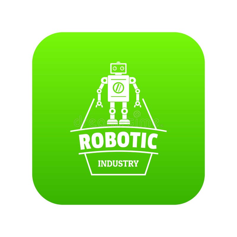 Robot Future Icon Green Vector Stock Vector - Illustration of mascot ...