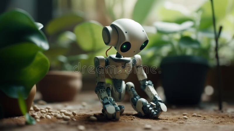 Robot Gardener, Nature, Plants, Technology, Eco, Generated by ...