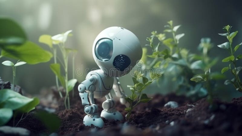 Robot Gardener, Nature, Plants, Technology, Eco, Generated by ...
