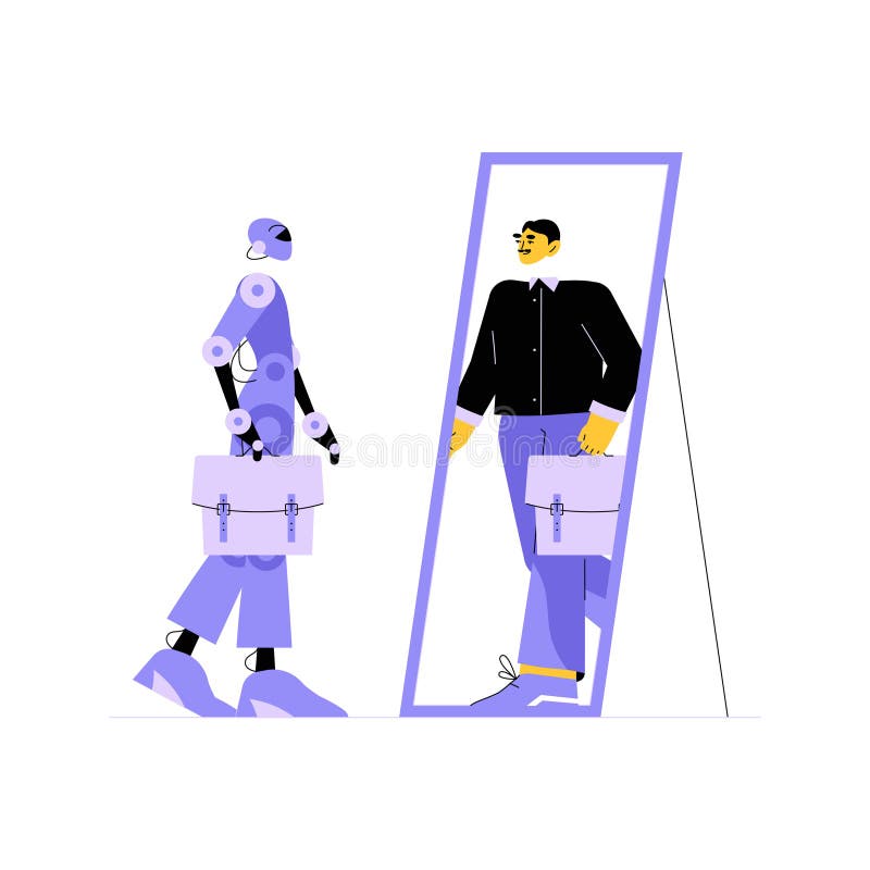 Robot Humanization Stock Illustrations – 18 Robot Humanization Stock ...