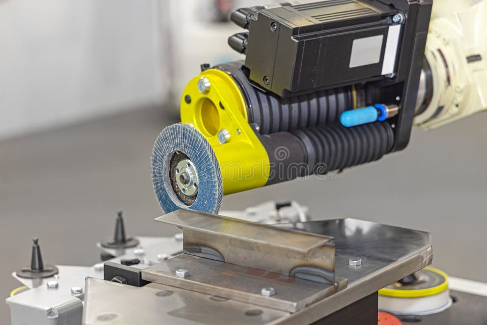 Robot Grinder Machine stock photo. Image of machine - 350891254