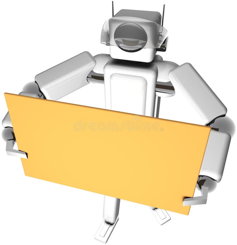 Live Screen Robot, Data Key Stock Illustration - Illustration of ...