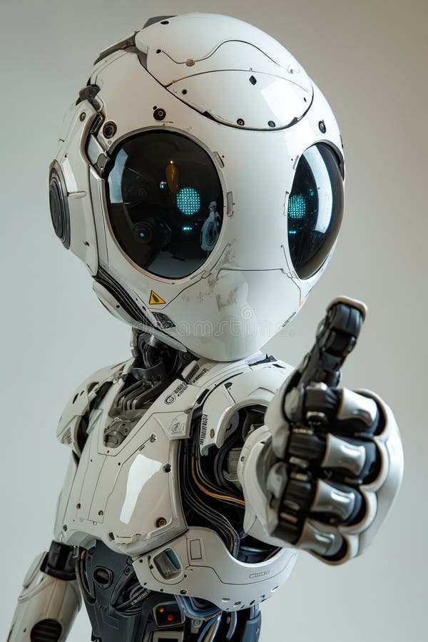 A Robot with a Gun Pointing at the Camera. Generative AI Stock Photo ...