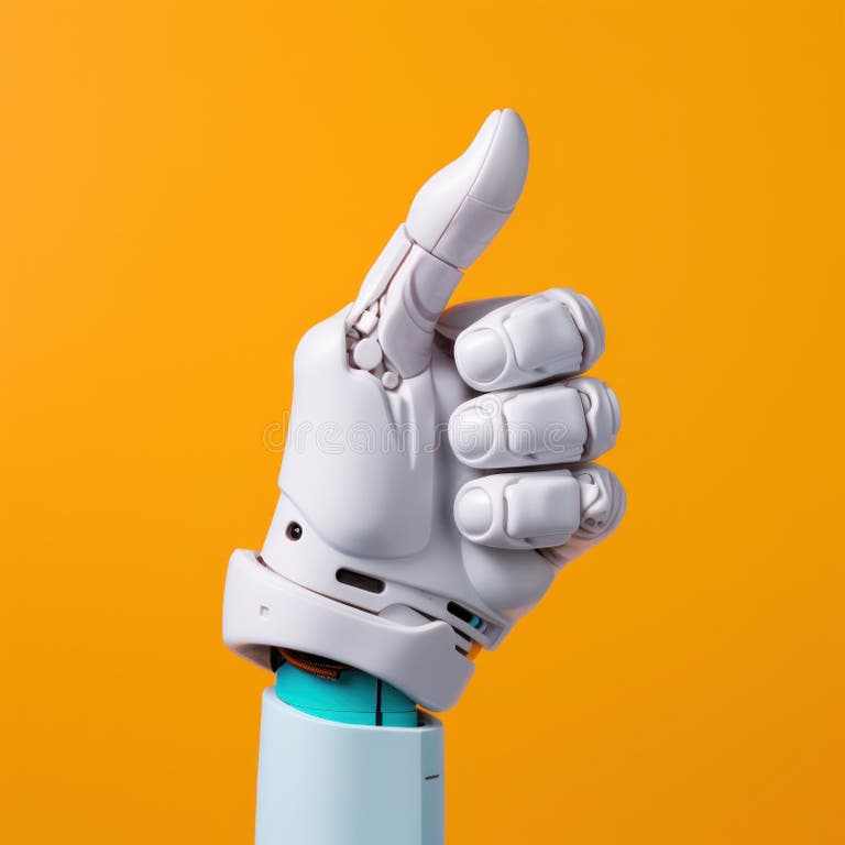 Robot Hand , Arm and Ok Sign Concept Stock Illustration - Illustration ...