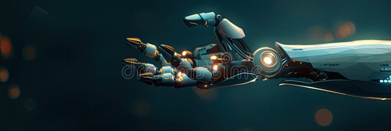 Robot Hand Future Background Technology Artificial Arm Humanoid Touch ...