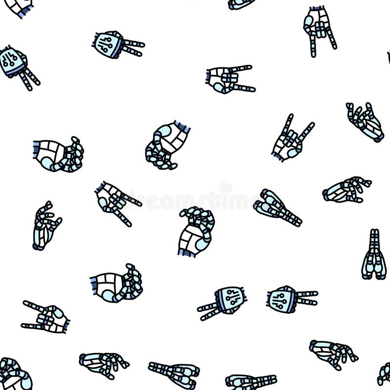Ai Robot Seamless Pattern Stock Illustrations – 515 Ai Robot Seamless ...