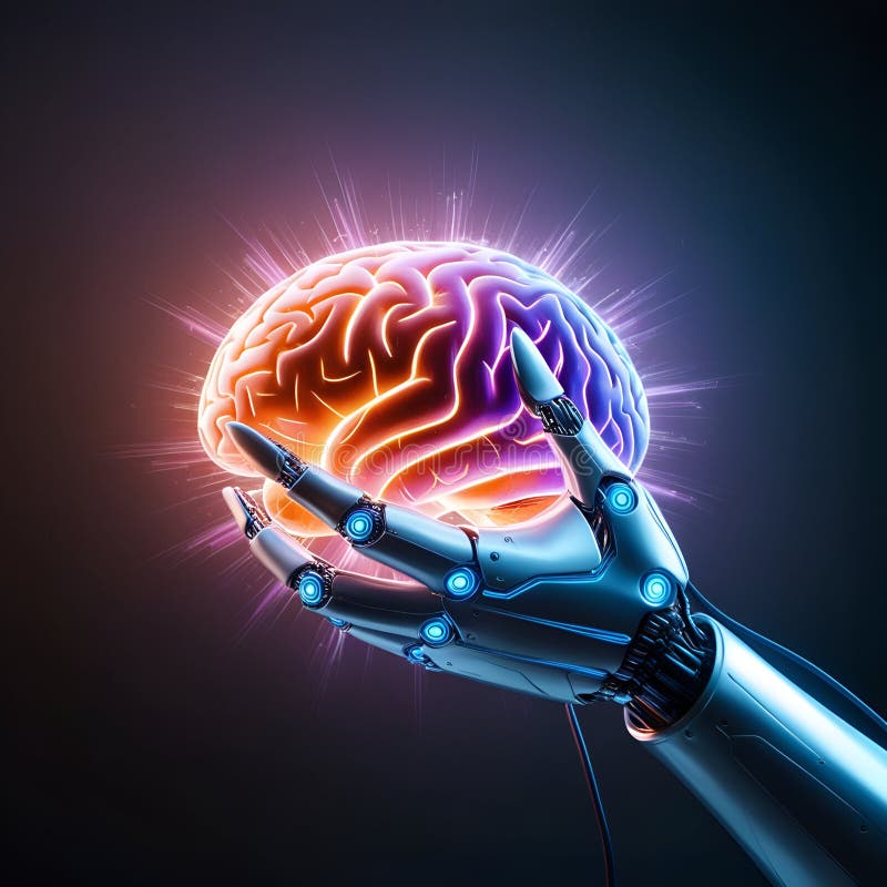 Robot Arm with Human Brain Futuristic Technology and Knowledge ...