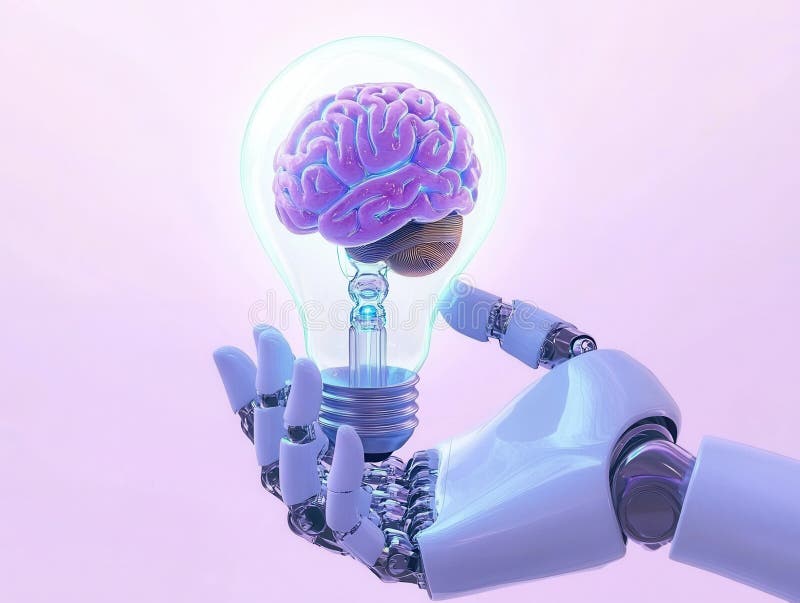 168 Robot Hand Holding Light Bulb Stock Photos - Free & Royalty-Free ...