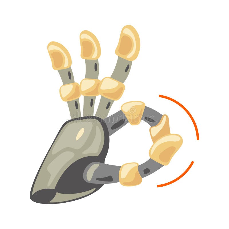 Robot Hand. Mechanical Technology Machine Engineering Symbol. Hand ...
