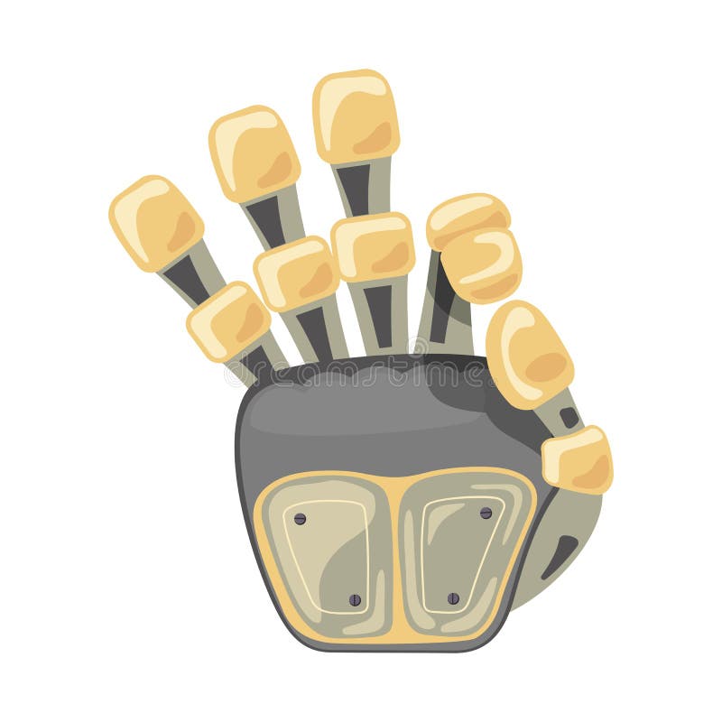 Robot Hand. Mechanical Technology Machine Engineering Symbol. Hand ...