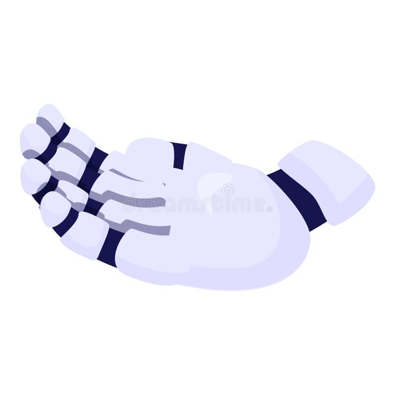 Robot Hand Offering Help with Open Palm Stock Vector - Illustration of ...