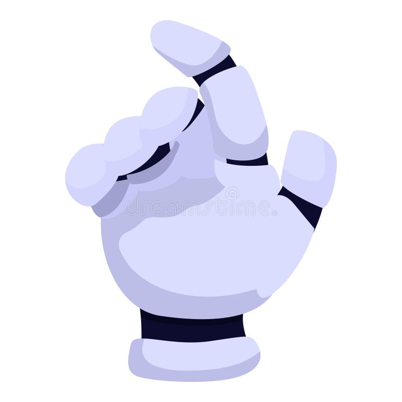 Robot Hand Picking Something Gesture Artificial Intelligence Stock ...