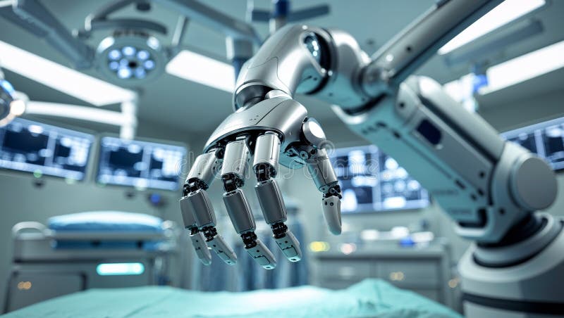 Robot Hand Prepares for Intricate Tasks Inside a Modern Surgical Suite ...