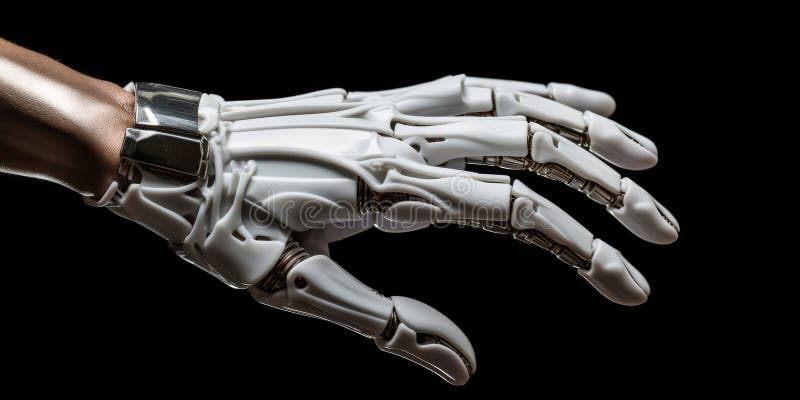 Robot Hand Prosthesis. Futuristic Robot Hand, High-Tech Bionic ...