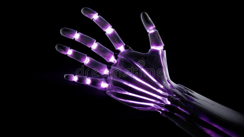 397 Robot Hand Purple Background Stock Photos - Free & Royalty-Free ...