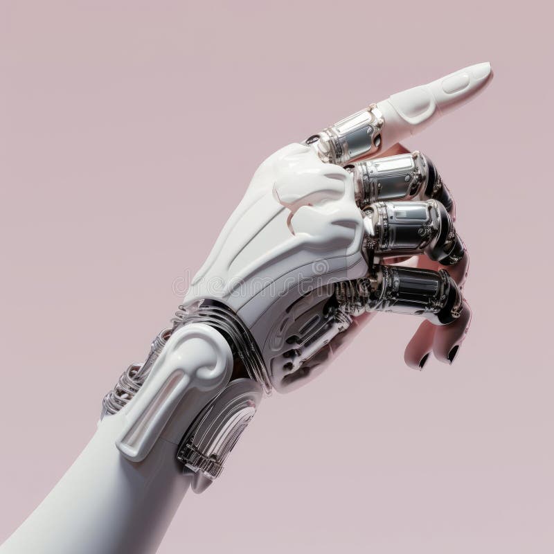 Robot Hand Showing Gestures Stock Photo - Image of isolated, artificial ...