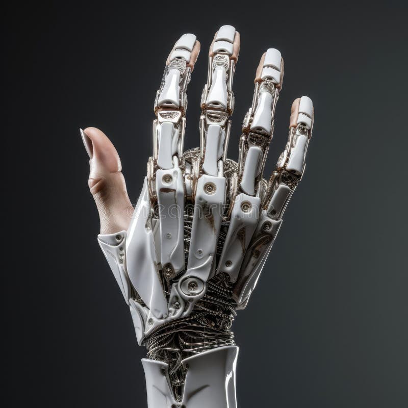 Robot Hand Showing Gestures Stock Image - Image of showing, technology ...