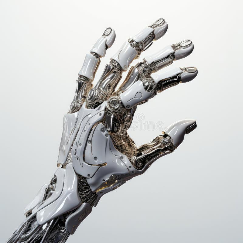 Robot Hand Showing Gestures Stock Photo - Image of graphic, futuristic ...