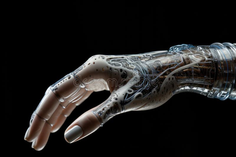 Robot Hand Tree Robot Hand Holding Tree Ai Technologyon White ...