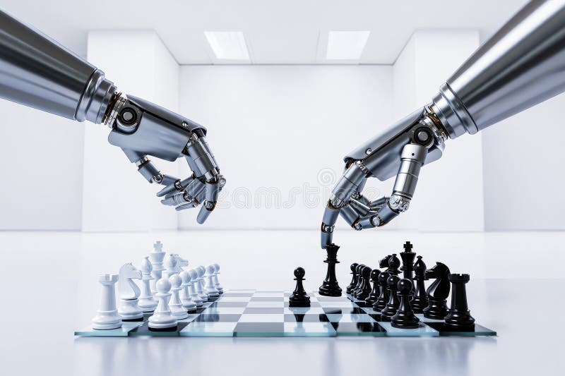 Artificial Intelligence Robot Play Stock Illustrations – 5,934 ...