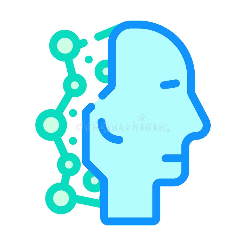 Artificial Intelligence Ai Scheme Color Icon Vector Illustration Stock ... Artificial Intelligence Ai Scheme Color Icon Vector Illustration Stock ...