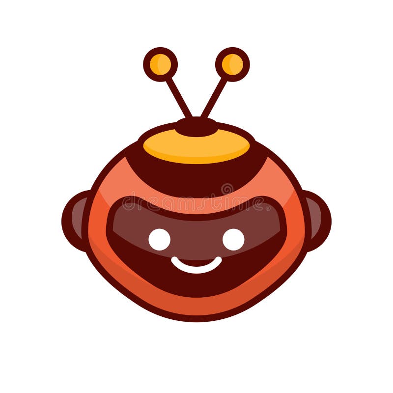 Robot Head Avatar Vector Design. Cartoon Robot Head Icon Stock Vector ...
