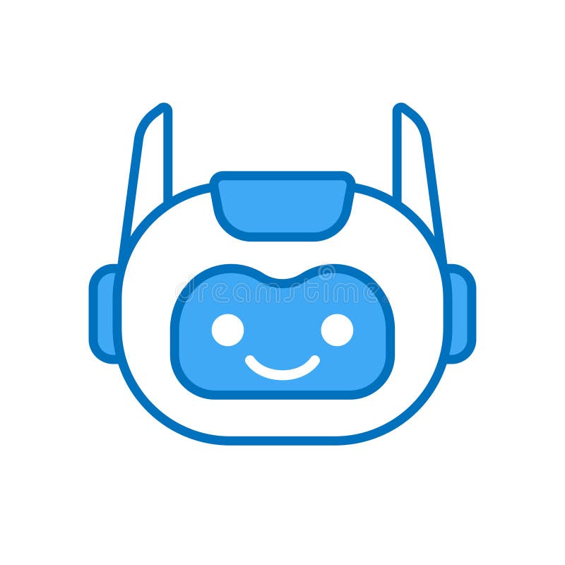 Robot Head Avatar Vector Design. Cartoon Robot Head Icon Stock Vector ...