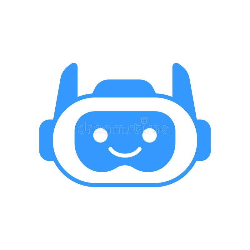 Robot Head Avatar Vector Design. Cartoon Robot Head Icon Stock Vector ...