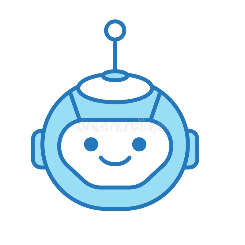Robot Head Avatar Vector Design. Cartoon Robot Head Icon Stock Vector ...