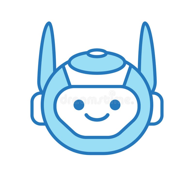 Robot Head Avatar Vector Design. Cartoon Robot Head Icon Stock Vector ...