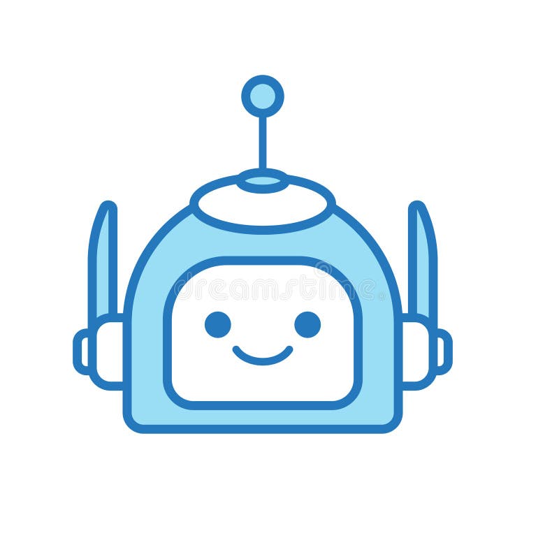 Robot Head Avatar Vector Design. Cartoon Robot Head Icon Stock Vector ...