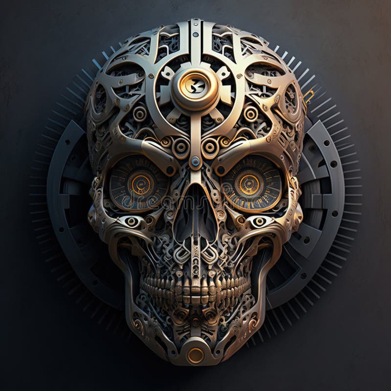 Robot Head, Symbol of Artificial Intelligence and Neural Networks, Ai ...