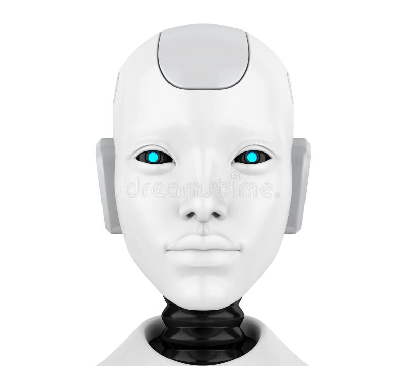 Robot Head Face Illustration Stock Illustration - Illustration of human ...