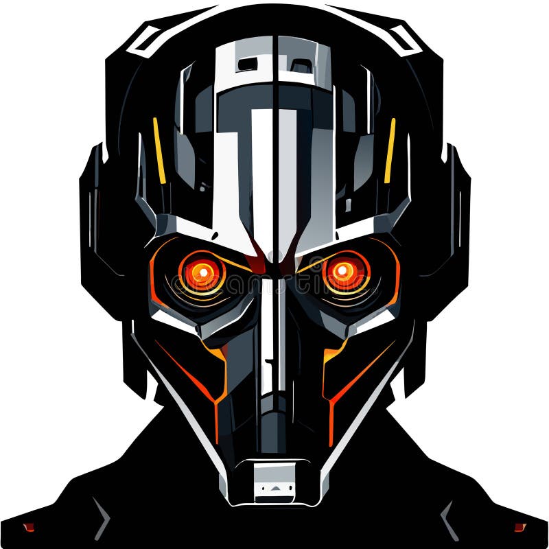 Robot Head.Vector Illustration Stock Illustration - Illustration of ...