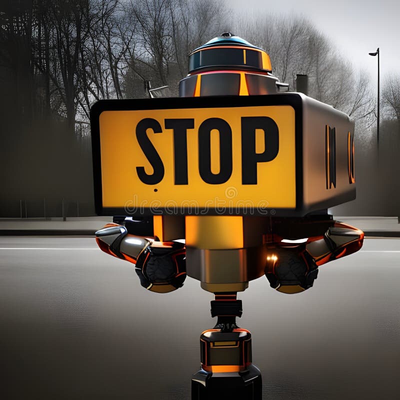 Robot Stop Stock Illustrations – 875 Robot Stop Stock Illustrations ...