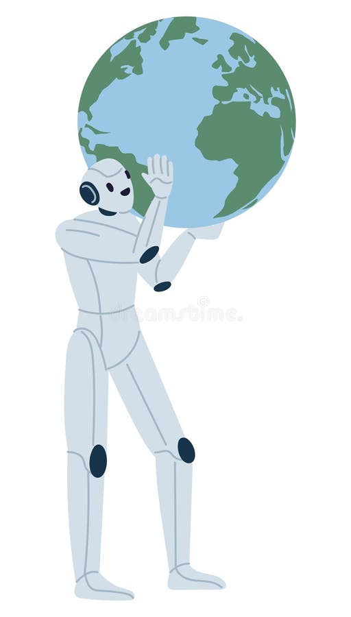 Artificial Intelligence Droid Robot Stock Illustrations – 7,440 ...