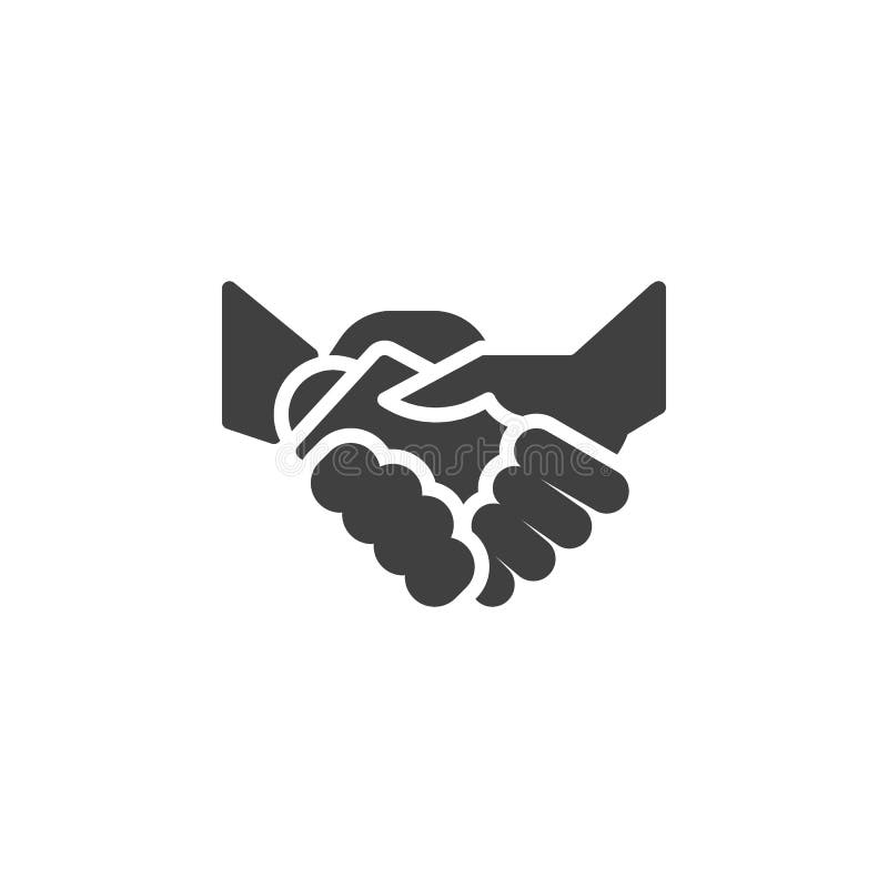 Robot and Human Handshake Vector Icon Stock Vector - Illustration of ...
