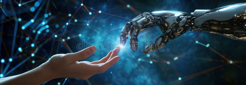 Robot and Human Reaching into Each Other Like an Interconnected Screen ...