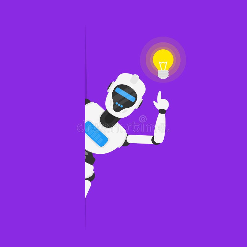 Robot Peeking Vector Stock Illustrations – 10 Robot Peeking Vector ...