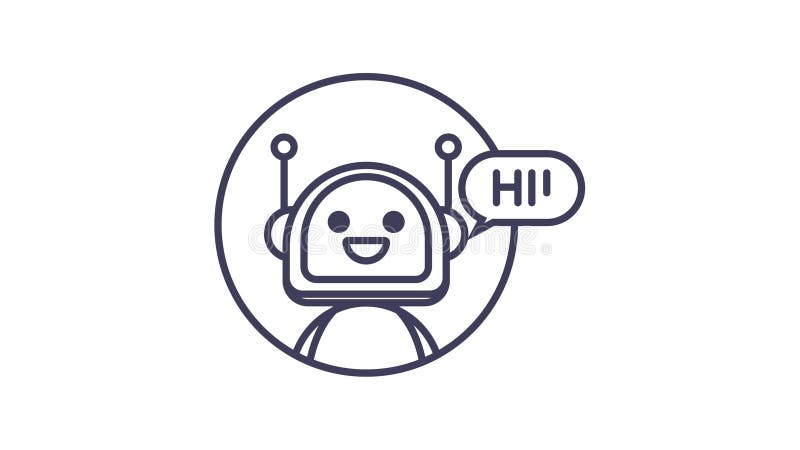 Robot Icon. Bot Sign Design. Chatbot Symbol Concept. Voice Support ...