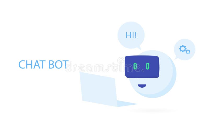 Robot Icon. Chat Bot Sign for Support Service Stock Vector ...