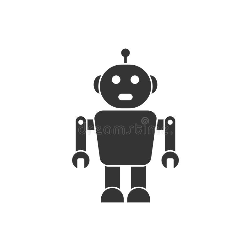 Robot Icon Design Template Vector Isolated Illustration Stock ...