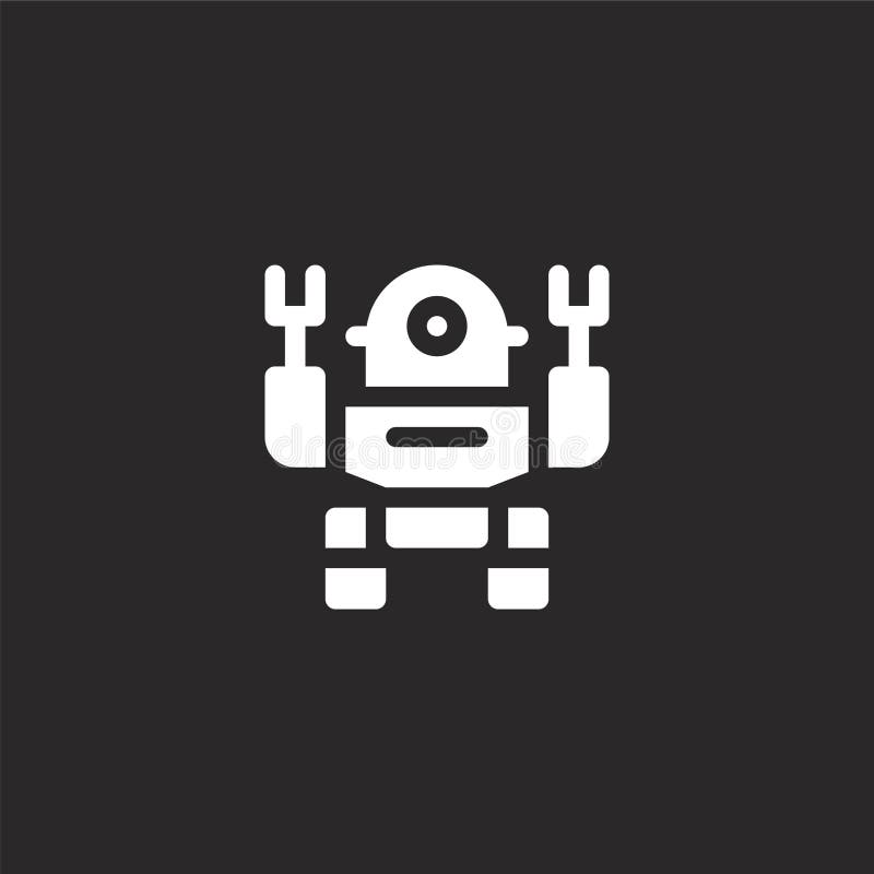 Robot Icon. Filled Robot Icon for Website Design and Mobile, App ...