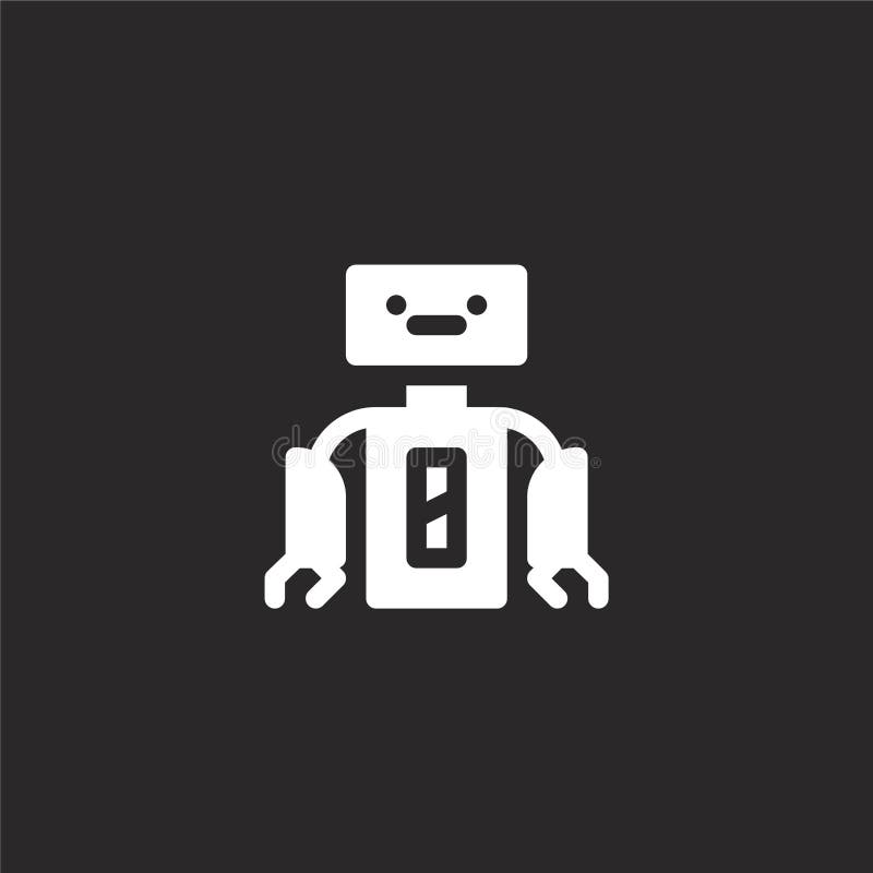 Robot Icon. Filled Robot Icon for Website Design and Mobile, App ...