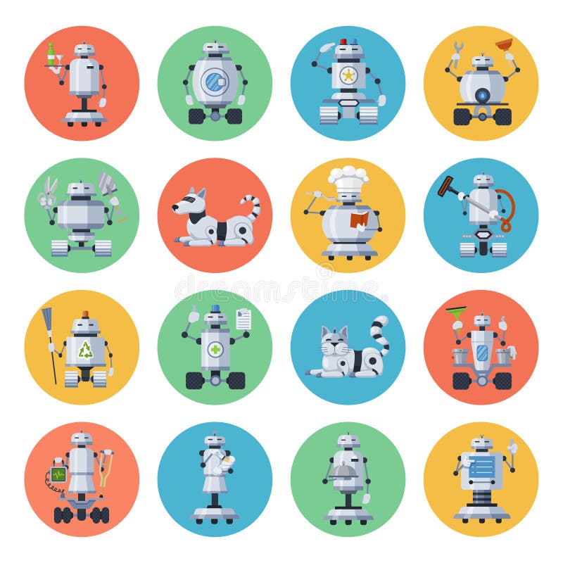 Robot Showing Stop Sign Cyborg Isolated on Blue Background Concept ... Robot Showing Stop Sign Cyborg Isolated on Blue Background Concept ...