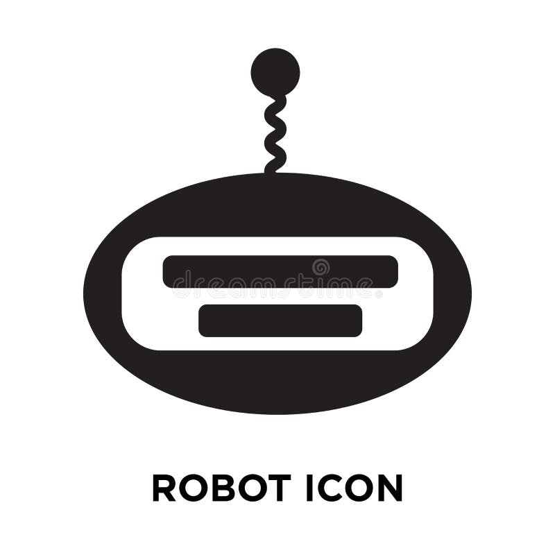 Robot Icon Vector Isolated on White Background, Logo Concept of Stock ...