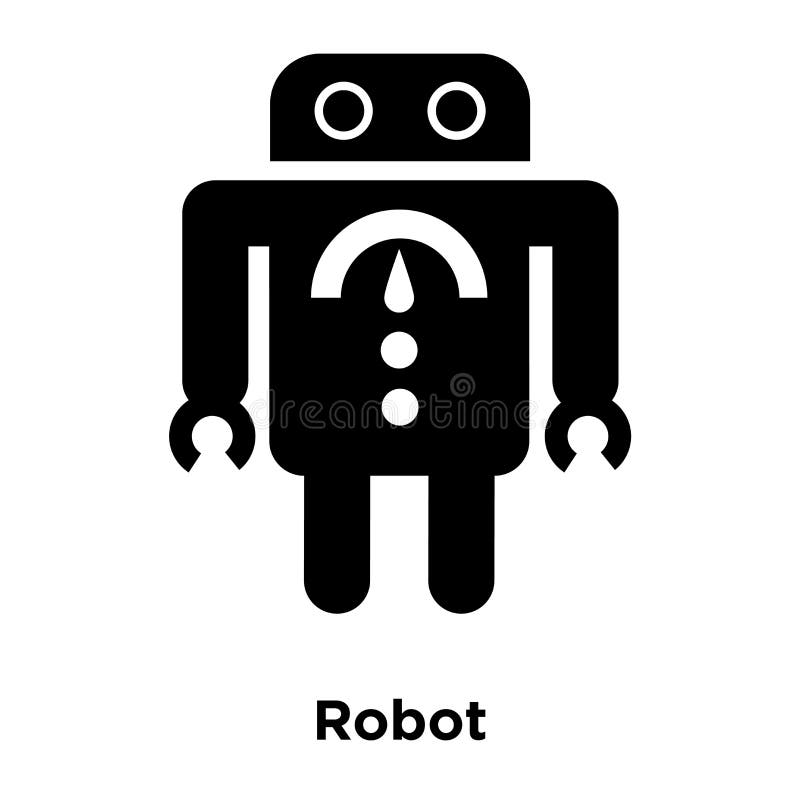 Robot Icon Vector Isolated on White Background, Logo Concept of Stock ...