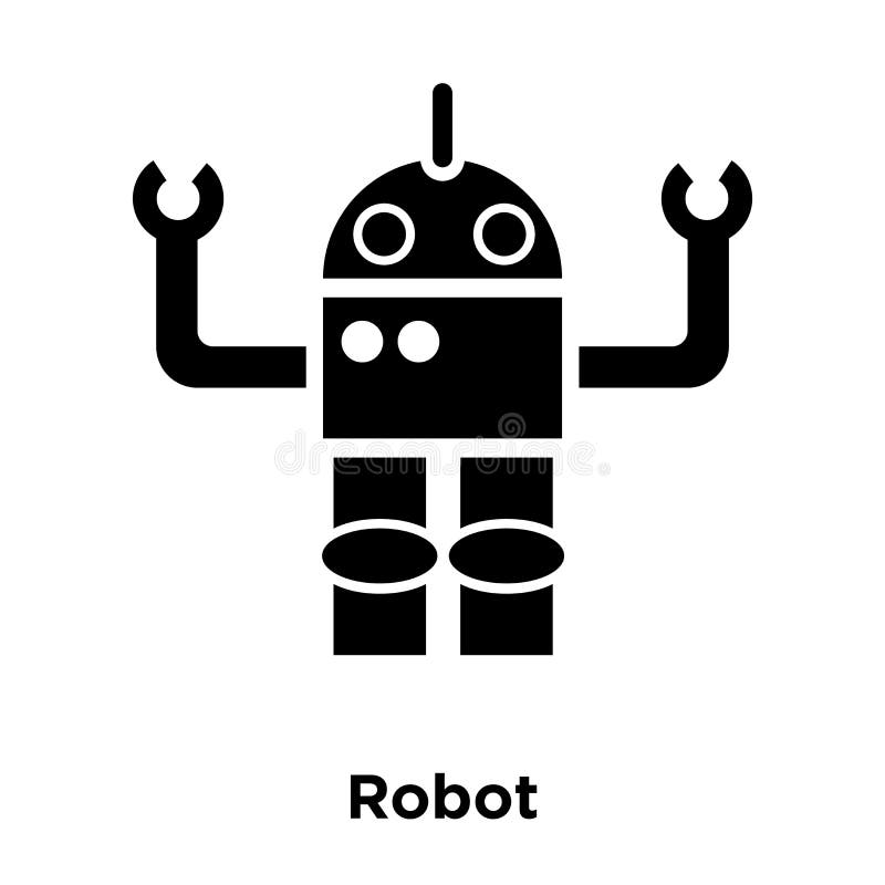 Robot Icon Vector Isolated on White Background, Logo Concept of Stock ...