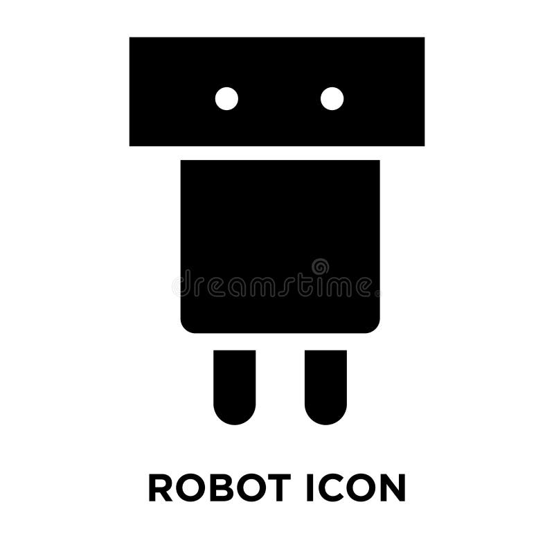 Robot Icon Vector Isolated on White Background, Logo Concept of Stock ...