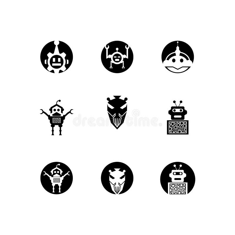 Robot icon vector stock illustration. Illustration of intelligence ...